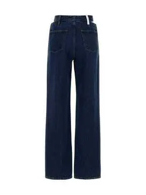 JIL SANDER 140 Treated Wide-leg Jeans - Blue