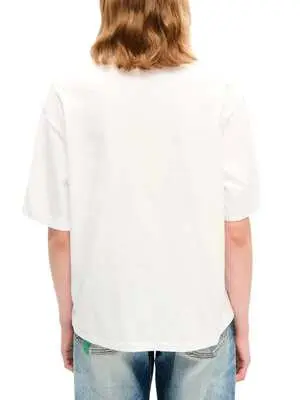 Kenzo Sounds" Embroidered Oversized Cotton T-shirt - White