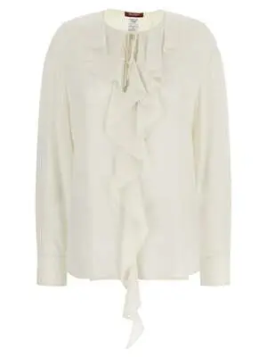 Max Mara Mstepica' Blouse - White