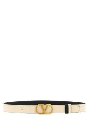Valentino Garavani Vlogo Signature Reversible Leather Belt