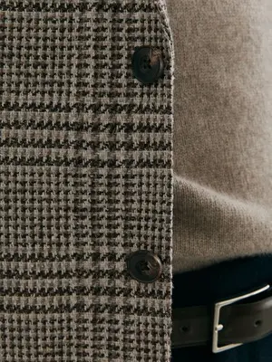 REISS Tuscan Wool-blend Houndstooth Single-breasted Blazer Classic-fit