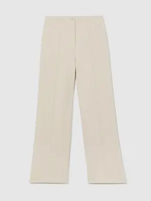 REISS Layla Petite Lyocell-wool Wide-leg Joggers