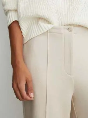 REISS Layla Petite Lyocell-wool Wide-leg Joggers