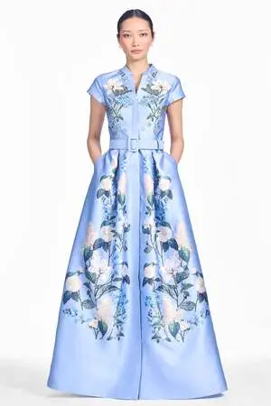 Sachin & Babi Marta Ball Gown - Opal Fresco