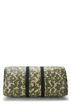 LOUIS VUITTON Takashi Murakami X Monogramouflage Keepall Bandouliere Bag 55