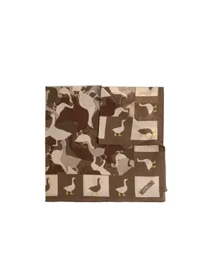 Moschino Duck Print Scarf - Nude