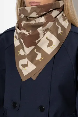 Moschino Duck Print Scarf - Nude
