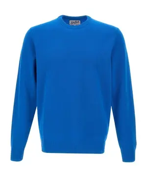 MC2 SAINT BARTH Ribbed Crewneck Jumper - Blue