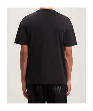 Palm Angels Curved Logo Printed Crewneck T-shirt