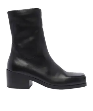 Marsèll Block-heeled Square Toe Zip-up Boots