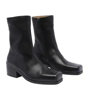 Marsèll Block-heeled Square Toe Zip-up Boots