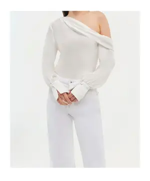 Simkhai Signature Alice Cold Shoulder Top