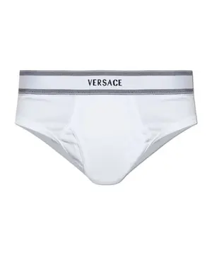 Versace Ribbed Jersey Briefs - White