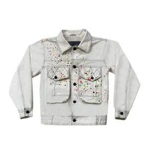 ZASTASTUDIO Oversized Tie-dye Denim Jacket