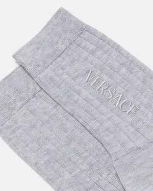 Versace Ribbed Logo Socks