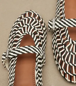 Alaïa Woven Ballet Flats