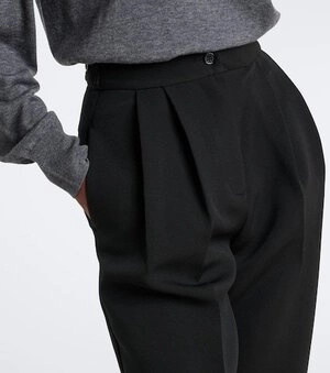 THE FRANKIE SHOP Doyer Pleated Wide-leg Trousers