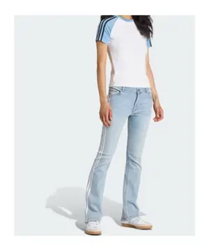ADIDAS ORIGINALS Flared Jeans With Signature Stripes