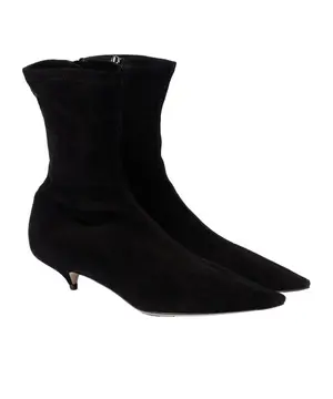THE ROW Liisa Suede Ankle Boots