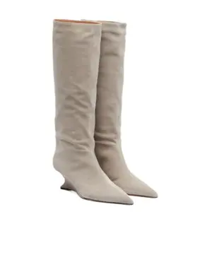 Paris Texas Suede Wedge Boots