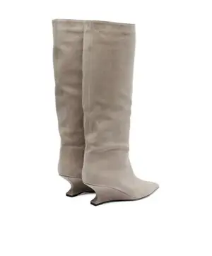 Paris Texas Suede Wedge Boots