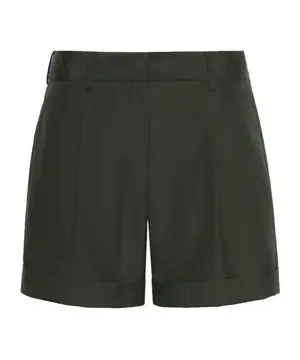 Max Mara Ubino" Pleated Front Cuffed Hem Shorts
