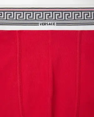 Versace Ribbed Jersey Trunks