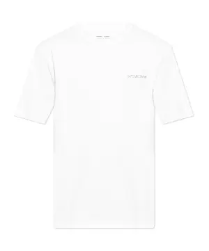 SAMSOE SAMSOE Logo Short-sleeved T-shirt - White
