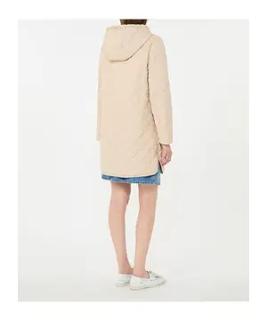 Max Mara Quilted Drawstring Coat