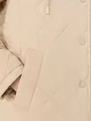 Max Mara Quilted Drawstring Coat