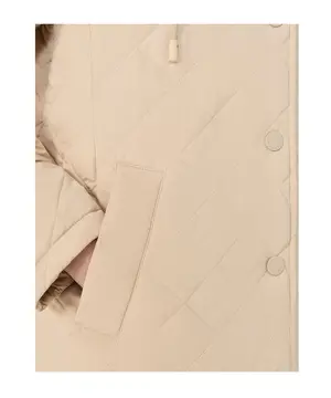 Max Mara Quilted Drawstring Coat