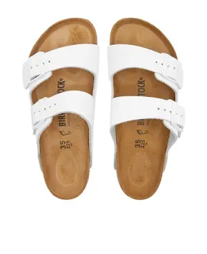 BIRKENSTOCK Arizona Double Strap Slip-on Sandals - White