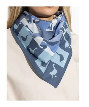 Moschino Animal Print Scarf - Blue