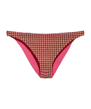 The Upside Aliki Christy Checked Bikini Bottoms - Red