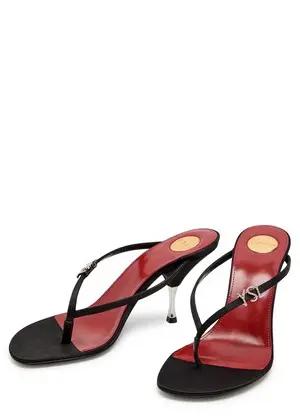 Saint Laurent Jerry 80 Crystal-embellished Sandals