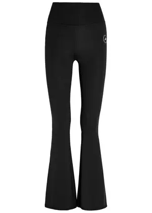 Stella McCartney Adidas X Training Logo Stretch-jersey Flared Leggings