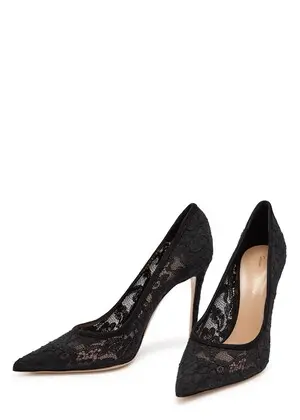 GIANVITO ROSSI Claudia 110 Lace Pumps - Black