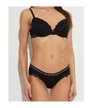 Emporio Armani Lace Trim Underwired Bra