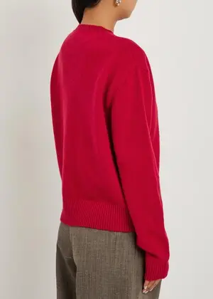 RÓHE Stretch-wool Cardigan - Red