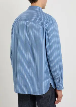 A.p.c. Striped Cotton-poplin Shirt