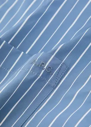 A.p.c. Striped Cotton-poplin Shirt