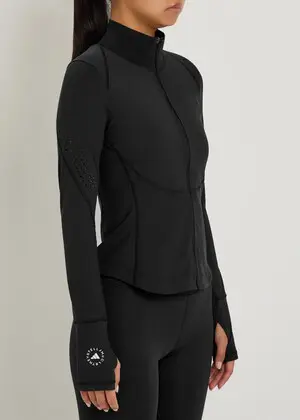 Stella McCartney Adidas X Training Logo Stretch-jersey Mid-layer Jacket