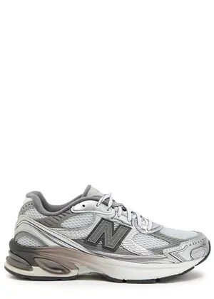 NEW BALANCE Panelled Metallic Mesh Sneakers - Silver