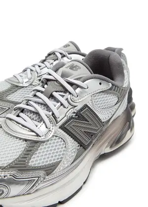 NEW BALANCE Panelled Metallic Mesh Sneakers - Silver
