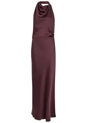 Simkhai Reannon Draped Silk Gown
