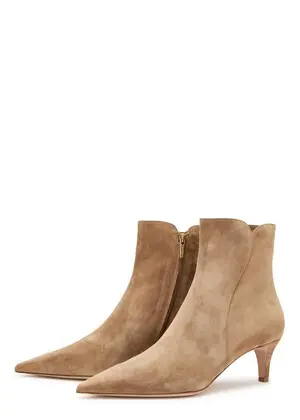 GIANVITO ROSSI Levy 55 Suede Ankle Boots
