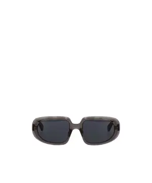 Loewe Mini Anagram Steps Rectangular Sunglasses - Black