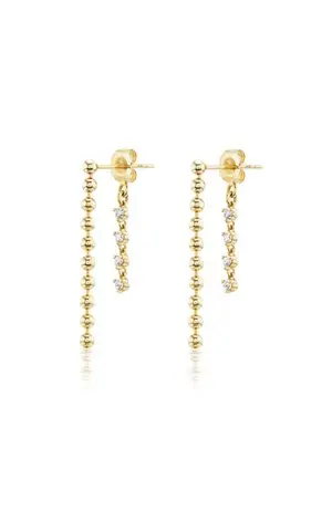 VICE VERSA 14k Yellow Mini Gemini Drops - Gold