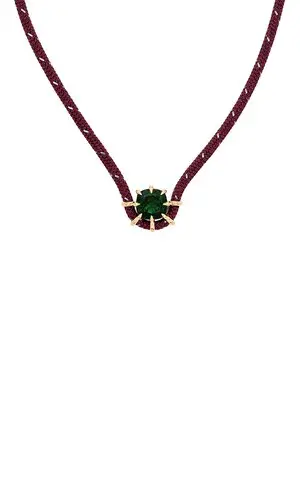 VICE VERSA 14k Yellow Chrome Tourmaline Louise Play Necklace - Gold