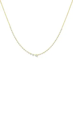 VICE VERSA 14k Yellow Bias Necklace - Gold